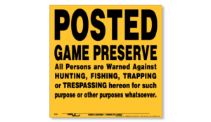 11.25 x 11.25 Yellow Plastic Posted Signs - Voss Signs