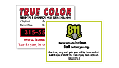 24" x 18" Heavy Plastic & Aluminum Yard Signs - Voss Signs