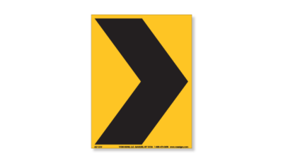 Yellow Reflective Trail Signs with Black Print - Voss Signs
