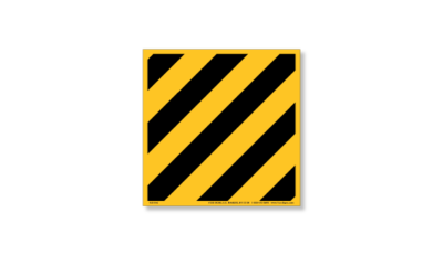 Yellow Reflective Trail Signs with Black Print - Voss Signs