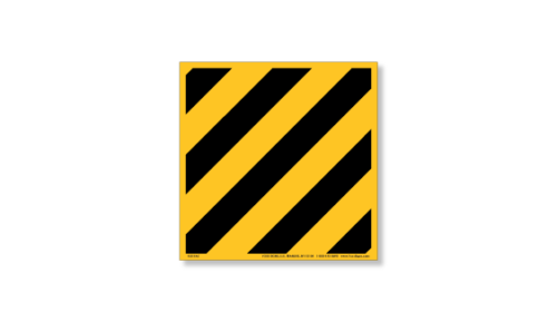 Yellow Reflective Trail Signs with Black Print - Voss Signs