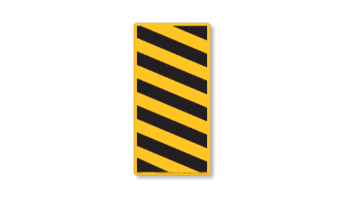Yellow Reflective Trail Signs with Black Print - Voss Signs