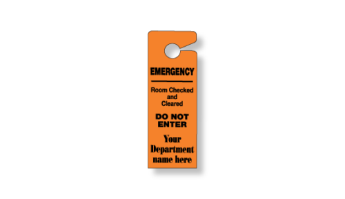 3" x 9" Custom Door Tags - Voss Signs