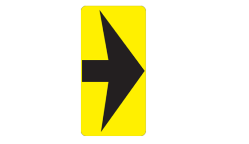 Yellow Reflective Trail Signs with Black Print - Voss Signs