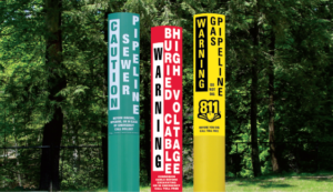 Custom Utility Markers - Voss Signs