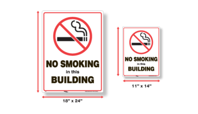 Tobacco Free Signs - Voss Signs