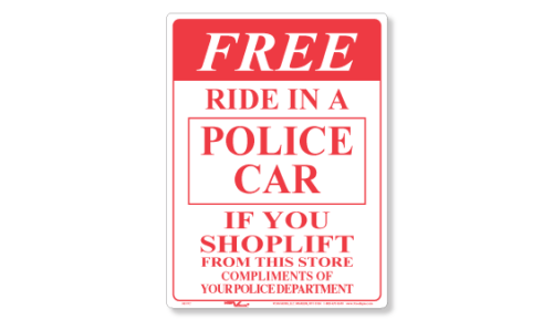 9" x 12" Semi Custom Free Ride Signs - Voss Signs