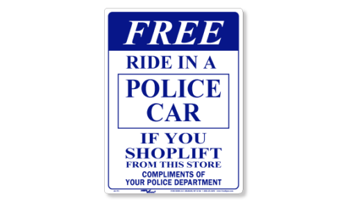 9" x 12" Semi Custom Free Ride Signs - Voss Signs