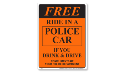 9" x 12" Semi Custom Free Ride Signs - Voss Signs