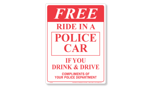 9" x 12" Semi Custom Free Ride Signs - Voss Signs