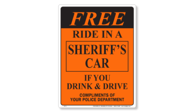 9" x 12" Semi Custom Free Ride Signs - Voss Signs