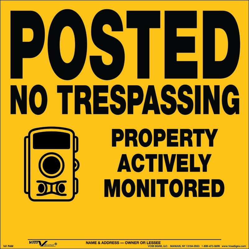 11.25 x 11.25 Yellow Plastic Posted Signs - Voss Signs